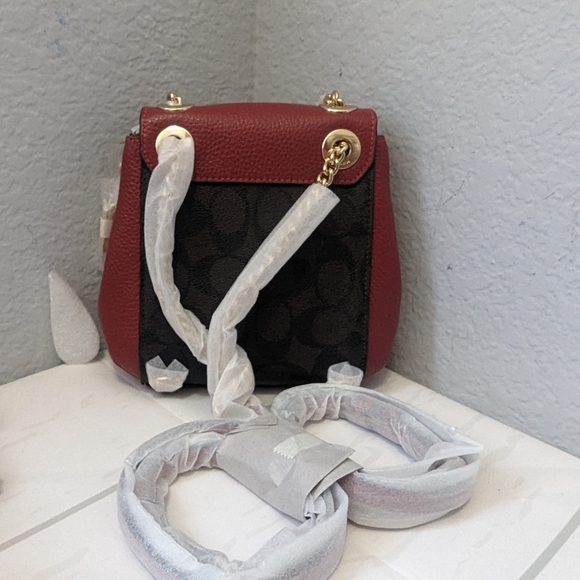 Coach | Bags | Coach Convertible Backpack Crossbody In Signature Canvas ...